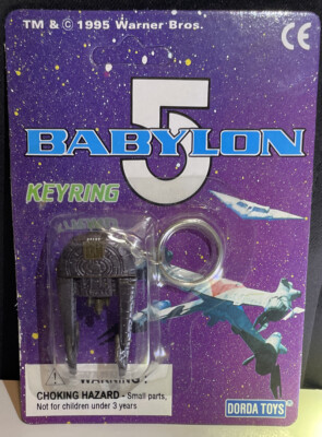 Vintage BABYLON 5 CENTAURI TRANSPORT Collection Key Ring/Chain 1995 ...