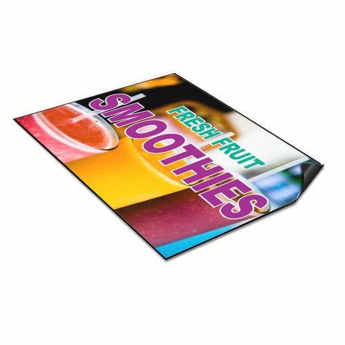 Car Magnet Set of 2 Fresh Fruit Smoothies Food and Drink Industrial ...