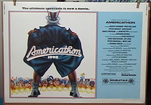 Americathon Original 1979 Movie Poster 22"x28" John Ritter Fred Willard | eBay