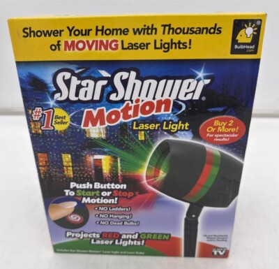 Star Shower Motion Outdoor Holiday Laser Light Show AS-SEEN-ON-TV ...