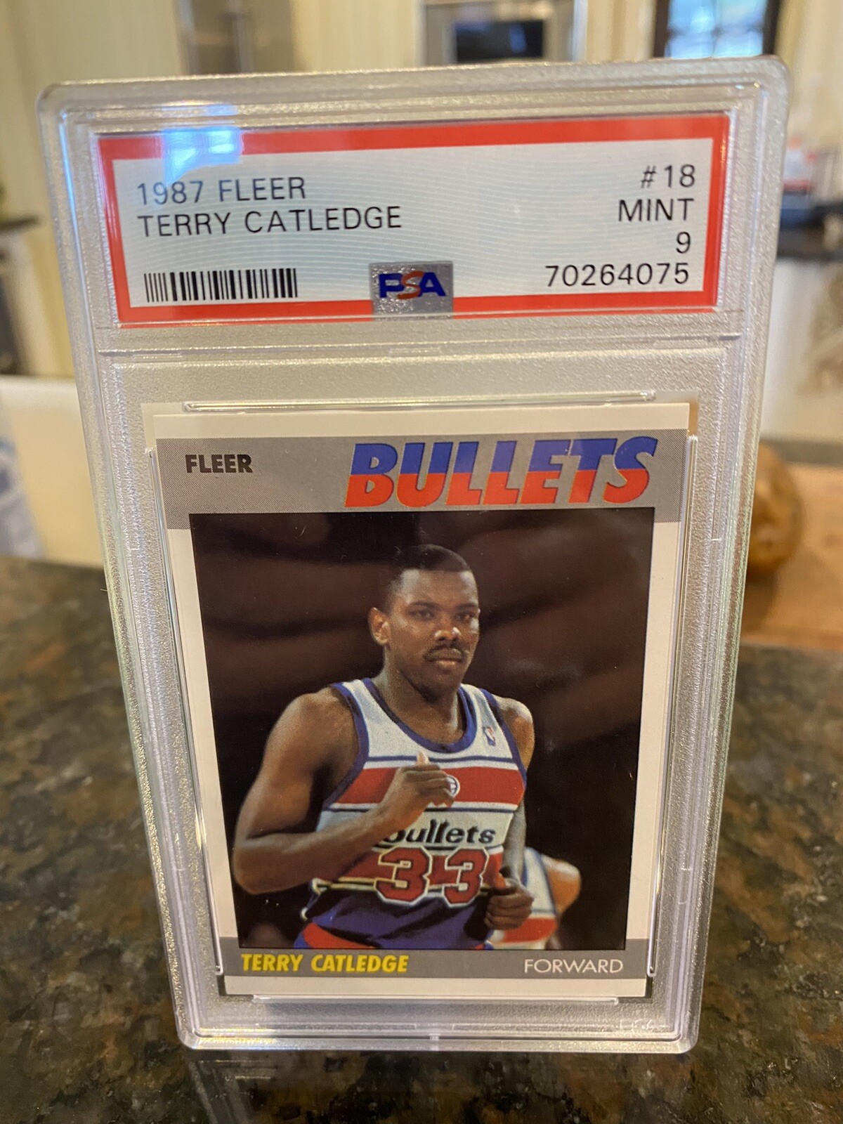 1987 fleer basketball Psa 9 MINT #18 Terry Catledge card | eBay