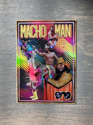 Macho Man Randy Savage Sports Card Themed Holographic Sticker 2.5in x 3 ...