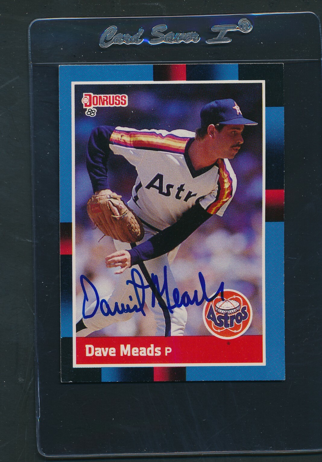 1988 Donruss #455 Dave Meads Astros Signed Auto *C3976 | eBay