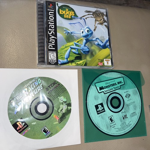 Lot of 3 Ps1 PlayStation 1 Games A Bug's Life - Monster Inc - Land ...