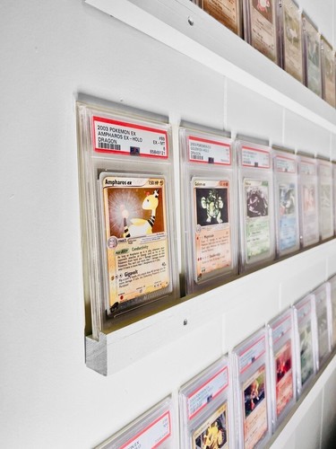 🔥36” Trading Card Display Shelf - Holds PSA, SGC & Other Graded Slabs ...