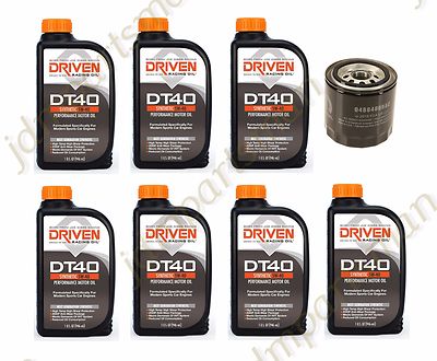 Joe Gibbs DRIVEN DT40 Motor Oil Pack of 7 + MOPAR Oil Filter 4884899AC ...