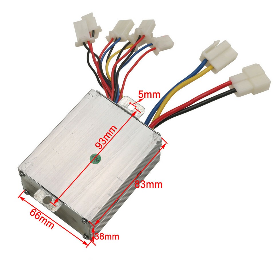 24V 500W Brush Motor Speed Controller Throttle for Electric Scooter E ...