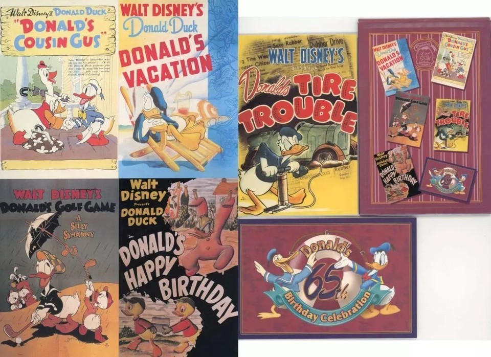 Postcard gathering (Donald Duck 65th anniversary) Set of 6 postcards ...
