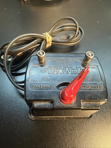 Lionel AC Type 1011 Scout Multivolt Transformer 9-13 Volt Speed Control ...