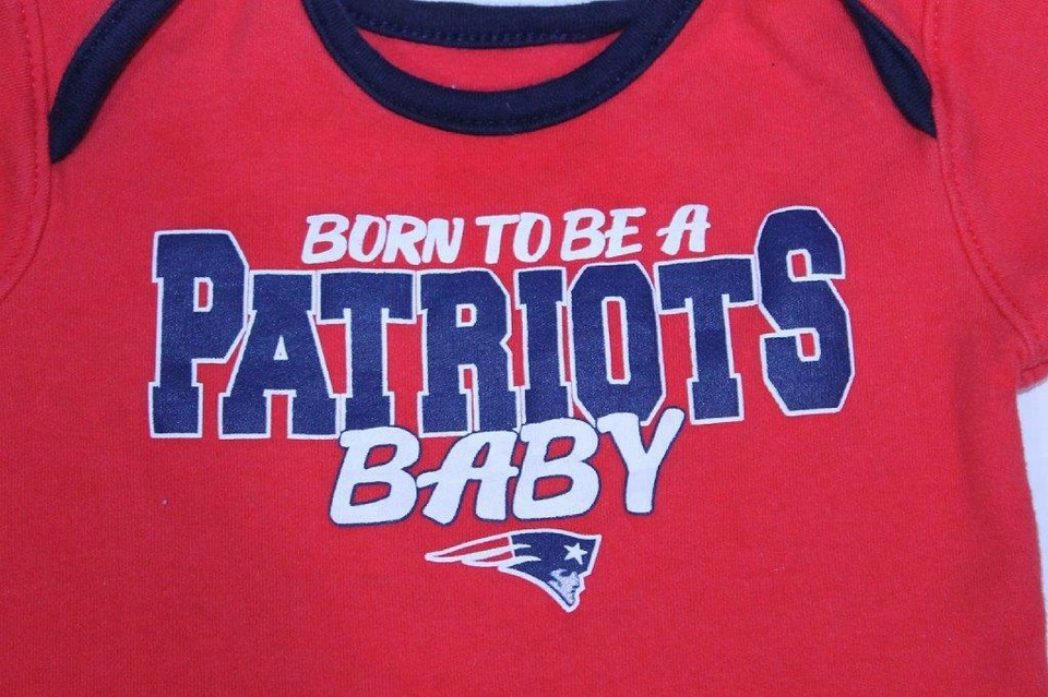 Infant/Baby New England Patriots 6/9 Months Creeper One-Piece (Red) NFL ...