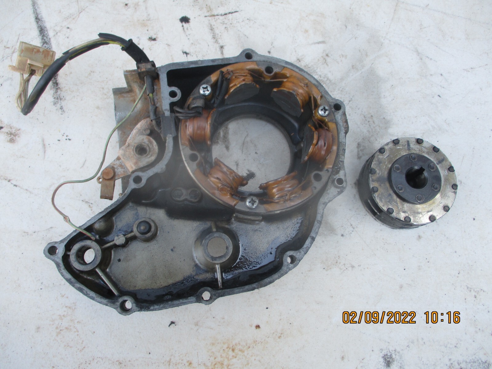vintage 1970s honda xl 175 stater alternator and cover / XL 175 vmx ...