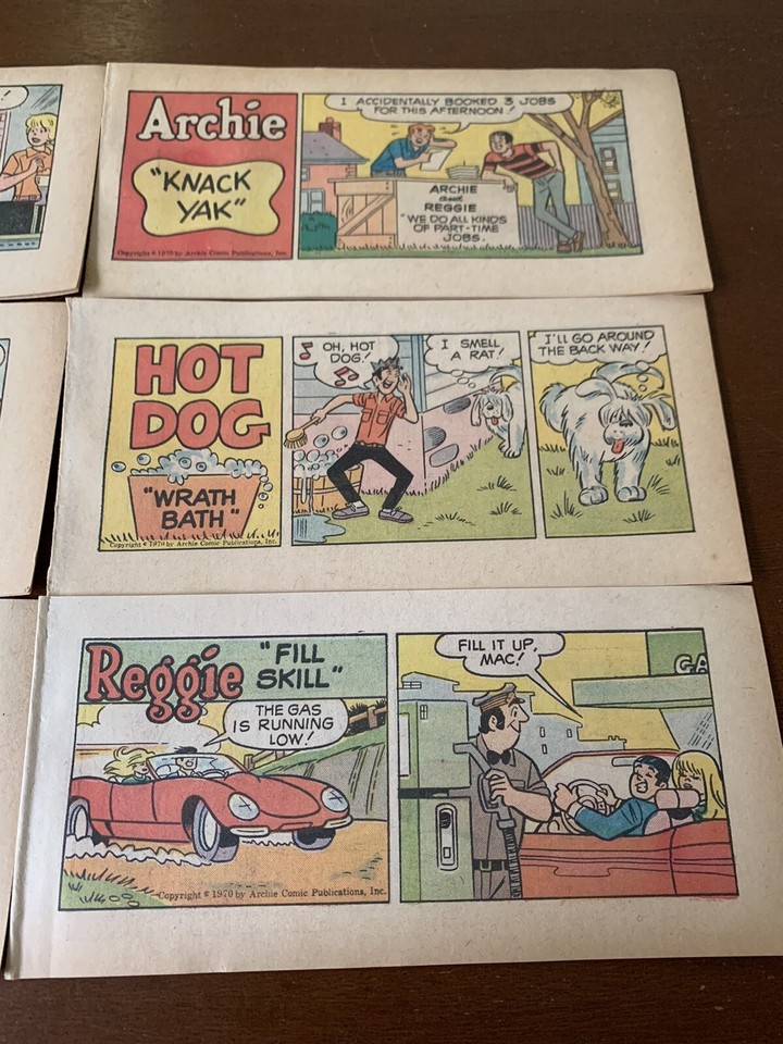 Archie comic strips Lot Of 6 (New old stock) | eBay