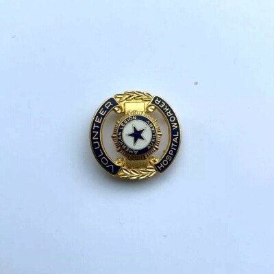 American Legion Auxiliary Pin Volunteer Hospital Worker Enameled ...