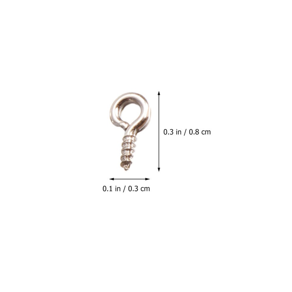 Pin Bail Peg Screw Eye Jewelry Making Hooks Hanging Eyelets Screw Hooks ...