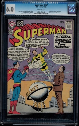 Superman #157 (DC Comics November 1962) CGC 6.0 Fine | eBay