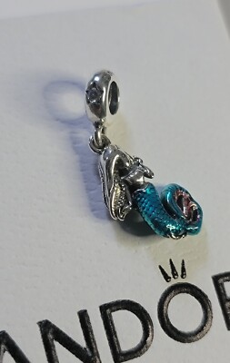 PANDORA The Little Mermaid Ariel Charm 792695C01 A68 W/ Box | eBay