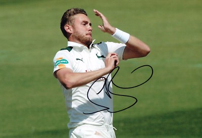 Stuart BROAD 2017 Signed Autograph 12x8 Cricket Photo D England ...