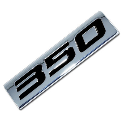 Chrome/Black Metal 350 Engine Race Motor Emblem Badge LM1 Small Block ...