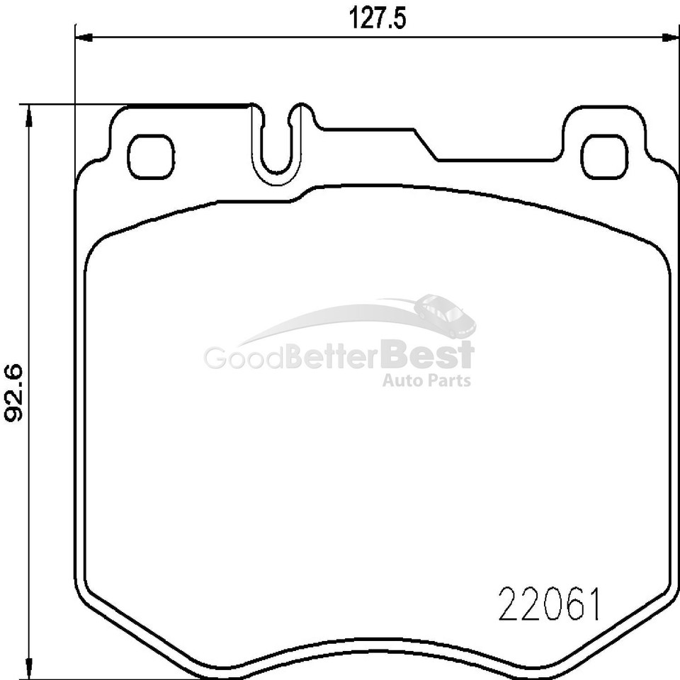 One New Brembo Disc Brake Pad Set Front P50120 for Mercedes MB | eBay