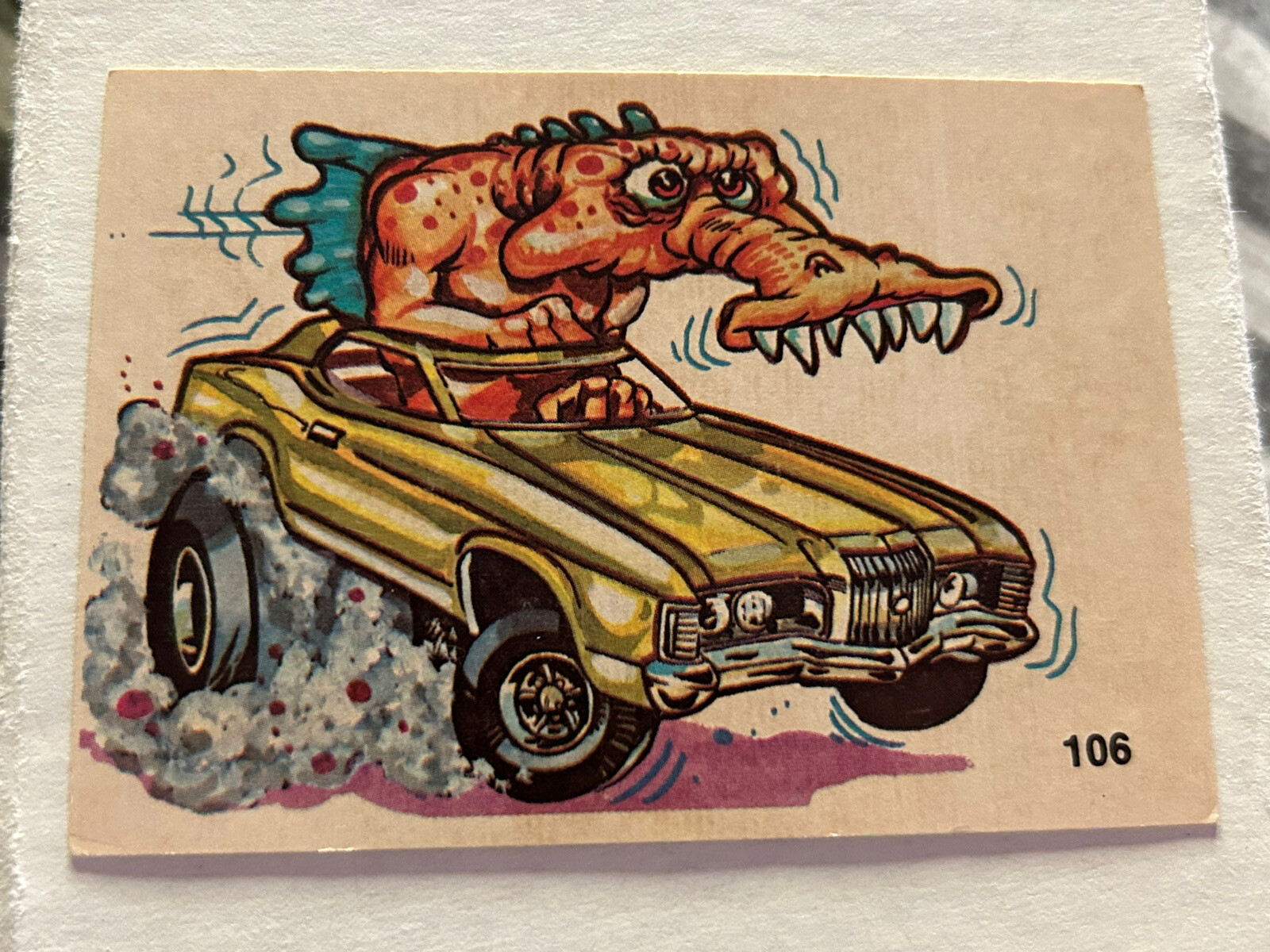 1970 Donruss Oddest Odd Rods Sticker #106 Fan Art A612 | eBay