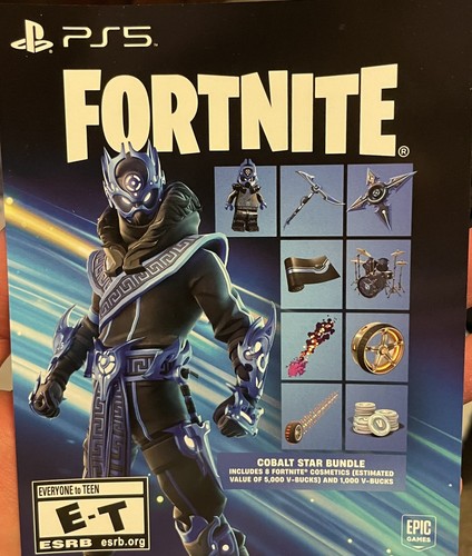 Fortnite Cobalt Star Bundle Code - 1000 V BUCKS! - PS5 Exclusive ...