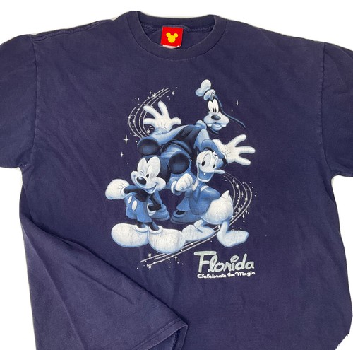 Vintage Disney x Jerry Leigh Shirt Graphic Tee Florida Mickey Donald ...