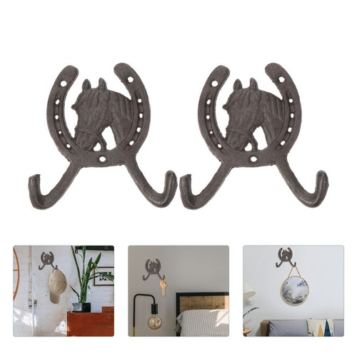 2 Pcs Wedding Hook Horseshoe Coat Hanger Hooks Horseshoes Cutout | eBay UK