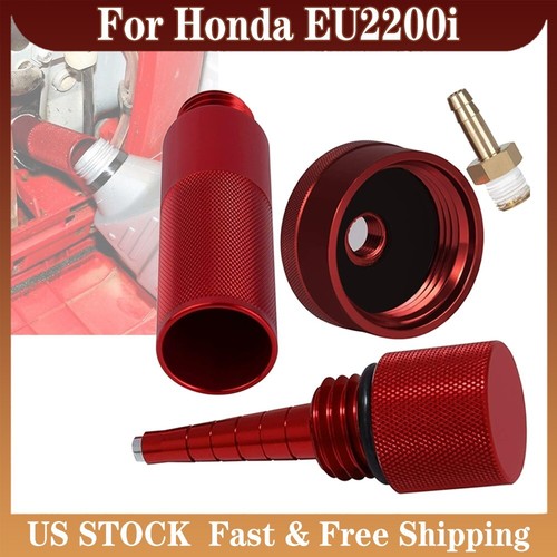 Red Aluminum Extended Run Gas Cap with Brass Funnel For Honda Generator ...