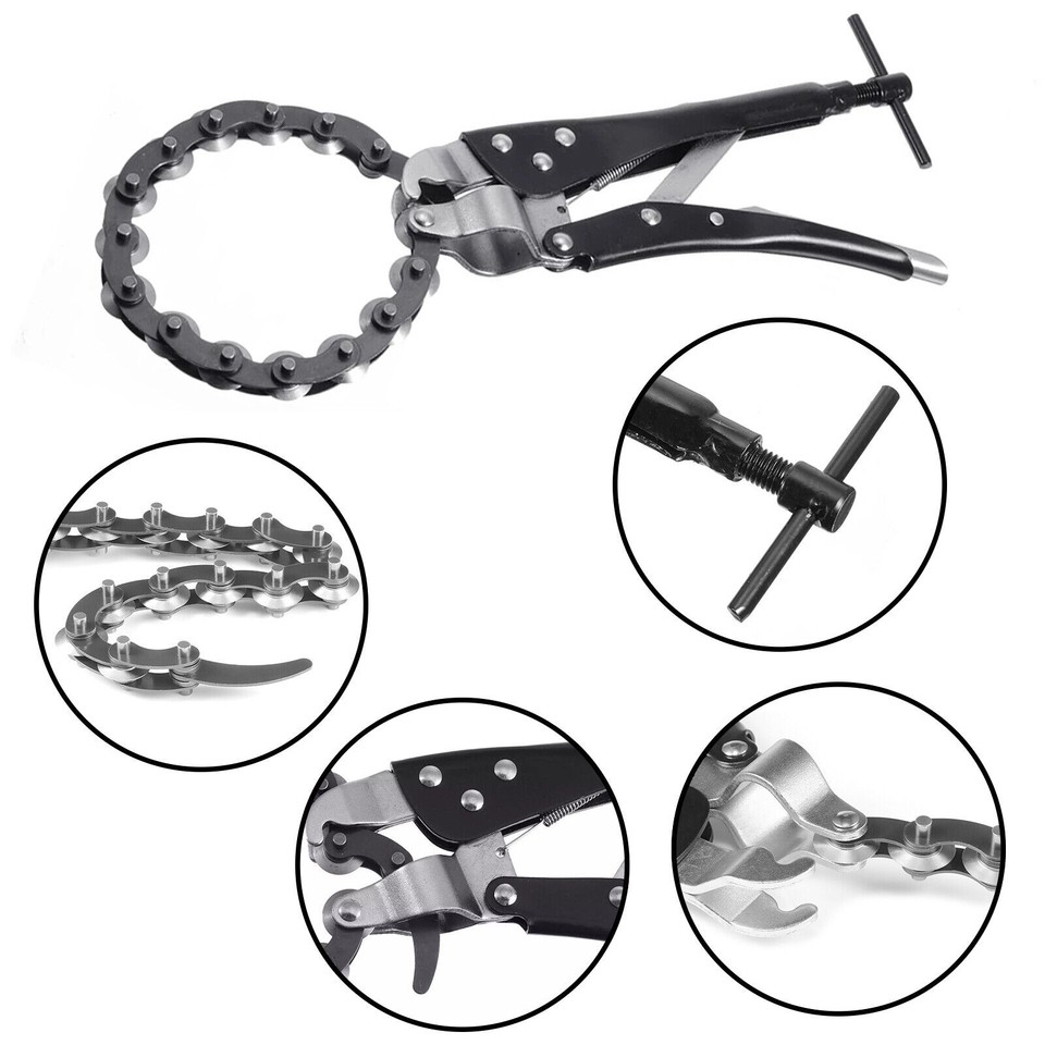 Exhaust Pipe Cutter Tool Wheel Chain Lock-grip Pipes Tube Cutting ...