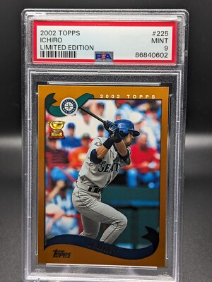 Ichiro Suzuki 2002 Topps #225 PSA 9 MINT Topps All Star Rookie Cup | eBay