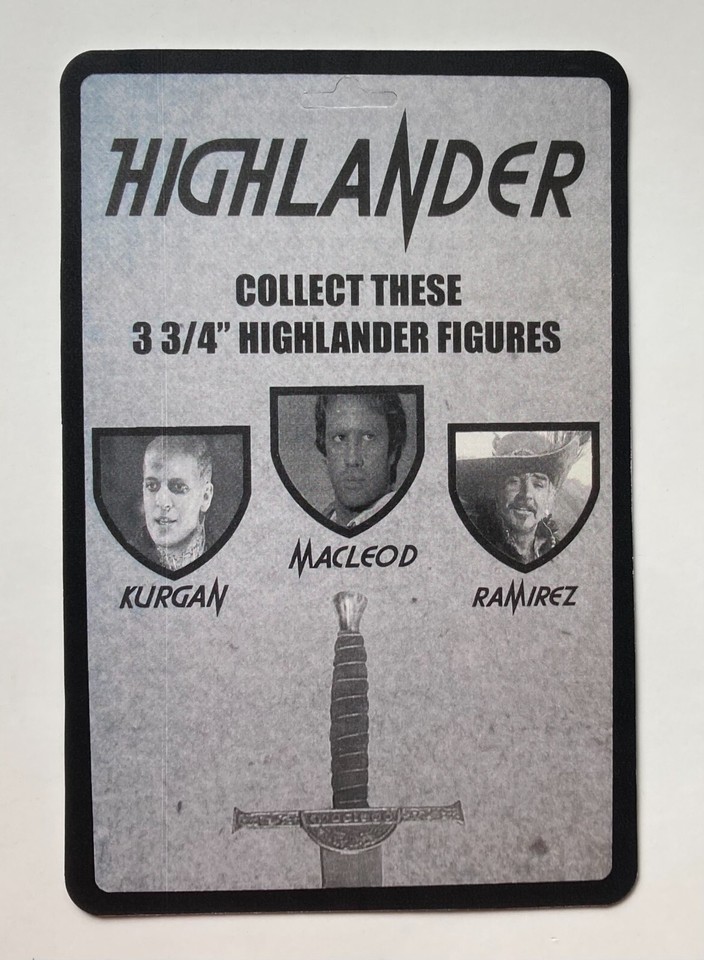 Custom made 3 3/4 Highlander Connor MacLeod Vintage Style Action Figure ...