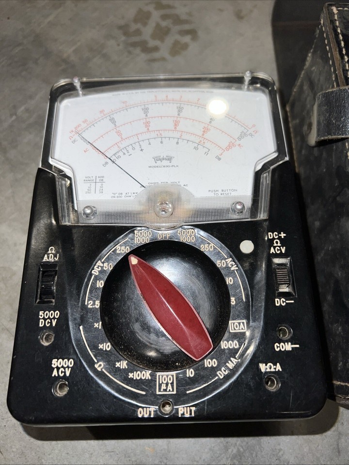 Vintage Triplett Model 630-PLK Type 2 Multimeter Untested TT706 | eBay