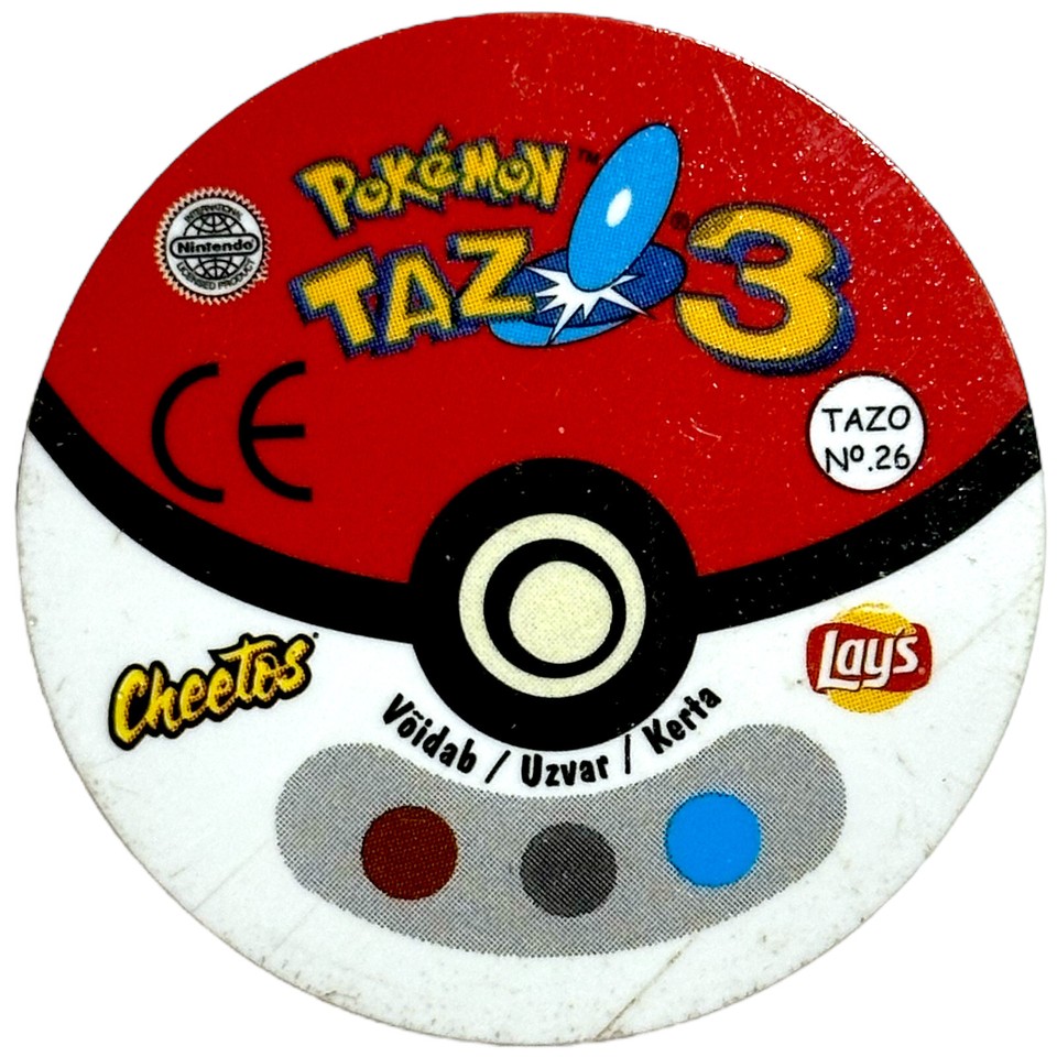 #01 BULBASAUR, #02 IVYSAUR, #03 VENUSAUR TAZO Nº26 POKEMON TAZO 3 2001 ...