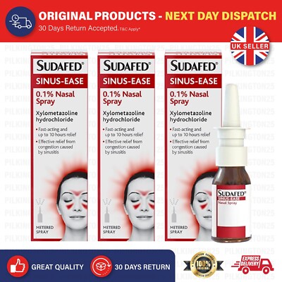 Sudafed Red Sinus Nasal Spray | Congestion Relief | Sinusitis - 15ml ...