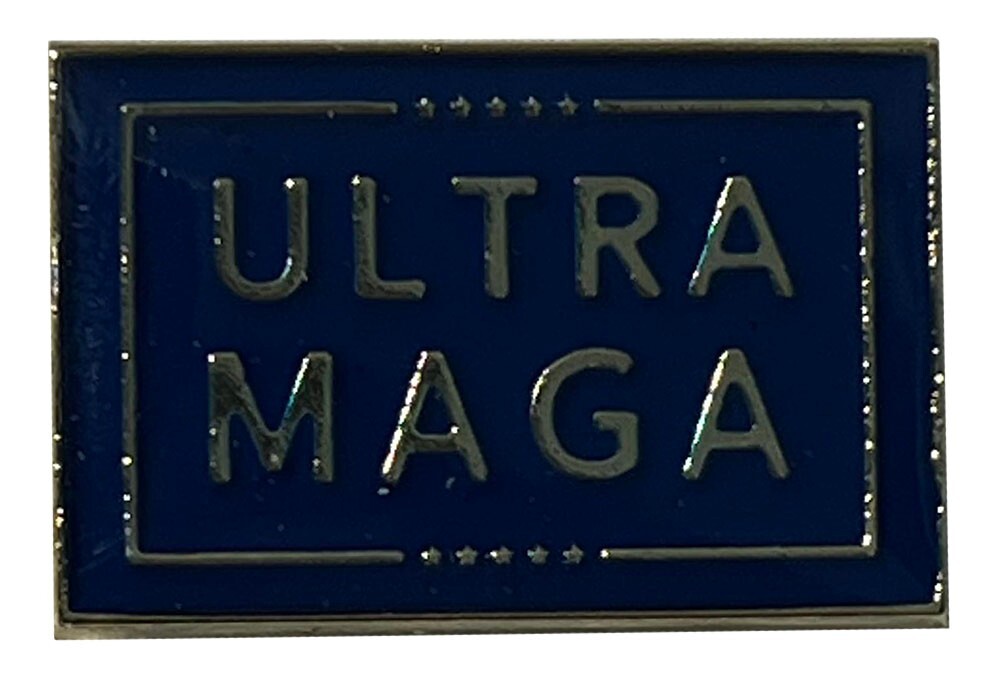 Ultra MAGA TRUMP 2024 Blue Rectangular Motorcycle Hat Cap Lapel Pin | eBay