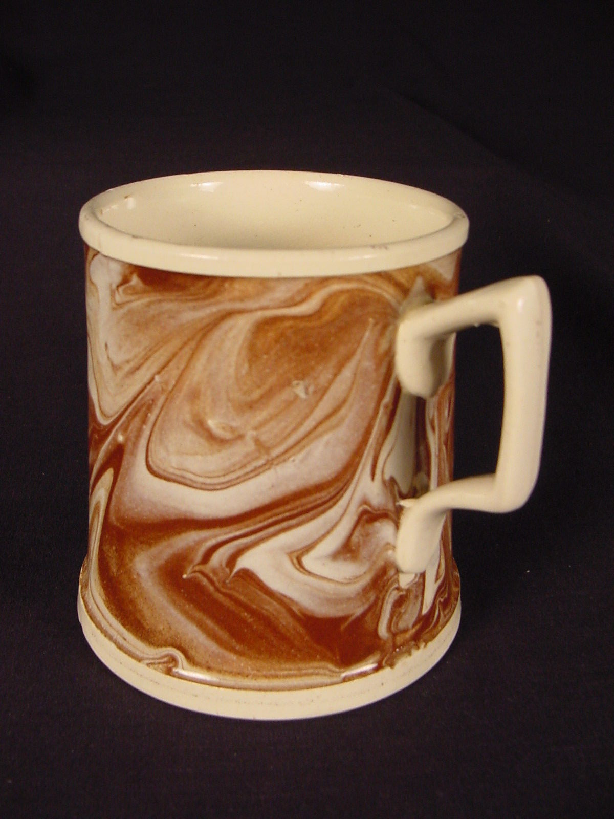 VERY RARE AGATE MUG AGATEWARE MOCHA WARE PEARLWARE STAFFORDSHIRE MINT ...