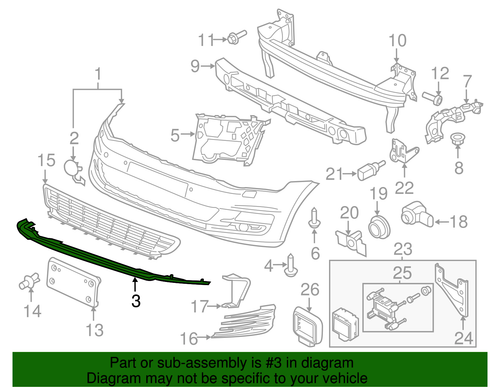 Genuine Volkswagen Spoiler 5GM-805-915-A-9B9 | eBay