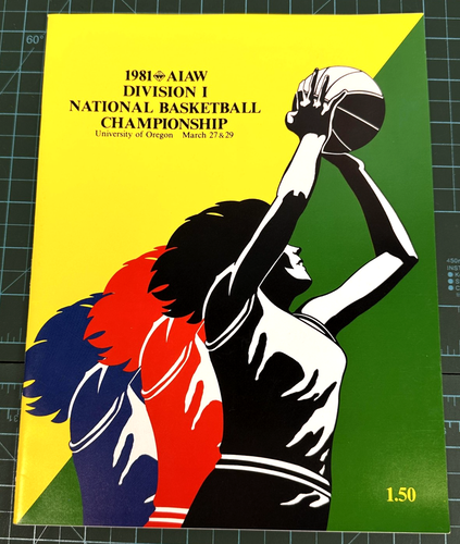 Vintage 1981 AIAW Womens Basketball Championship Program University Of ...