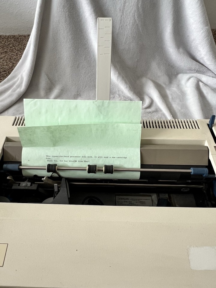 Vintage IBM Wheelwriter 1000 Typewriter by Lexmark – Model 6781-024 ...