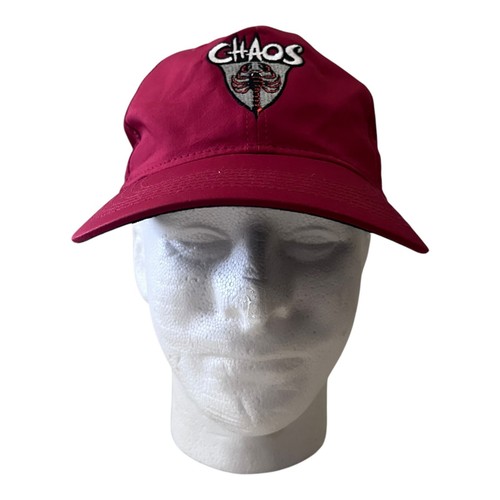 Premier Lacrosse League CAROLINA CHAOS Strapback Red Logo Cap Hat PLL ...