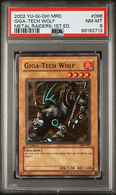 2002 Yu-Gi-Oh! Giga Tech Wolf Metal Raiders MRD 1st Edition Common PSA ...