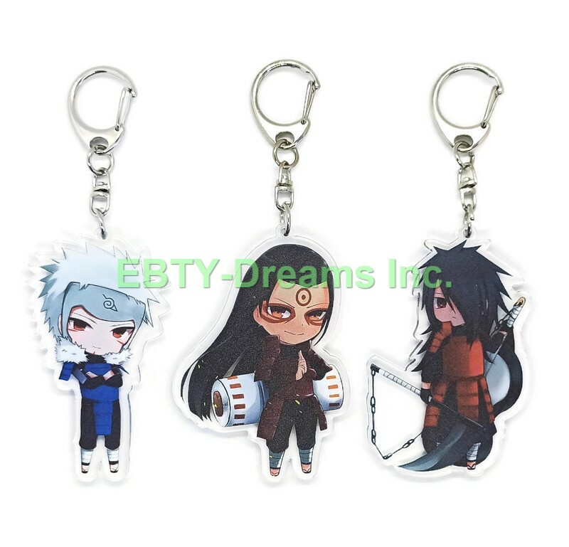 Set of 3 Naruto Anime Acrylic Keychain Hashirama, Tobirama v2 | eBay