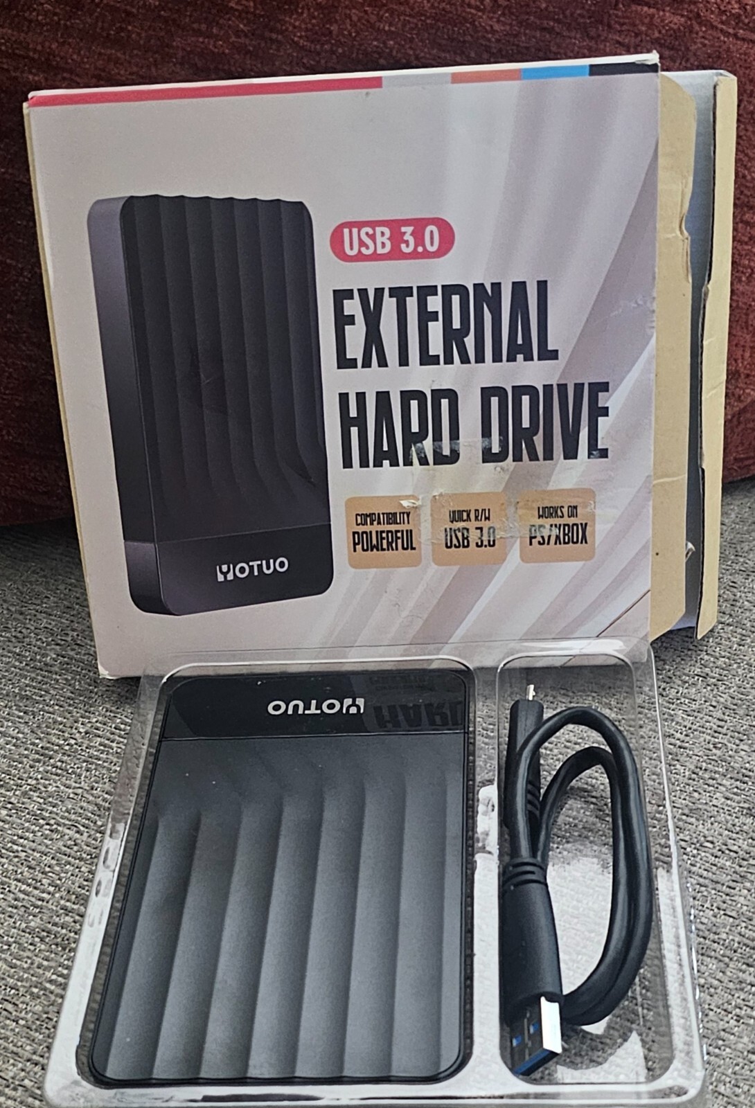 Portable External Hard Drive Storage Expansion 500GB Mobile HDD USB 3.0 ...