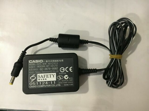 Casio Ad-c52g AC Adpter Barrel Plug 5.3v 650ma for sale online | eBay