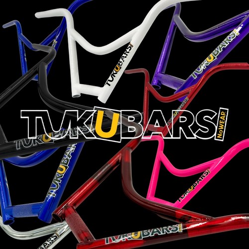 New USA Nebraska Made Nowear 4 Piece BMX Handlebars Candy Red 9.5 ...