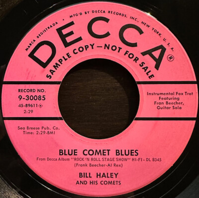 Bill Haley And His Comets - Blue Comet BluesRudy'S Rock (7", Single, Promo) | eBay