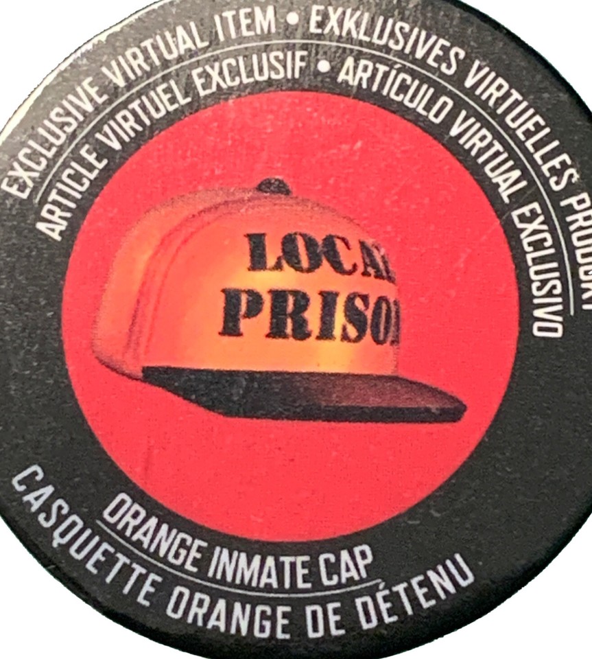 Roblox Action Collection Orange Inmate Cap Code Sent Messages | eBay