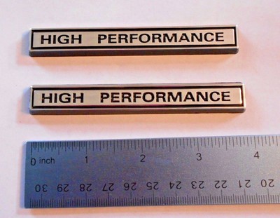 High Performance 4" wide black plastic with Chrome emblem emblems badge ...