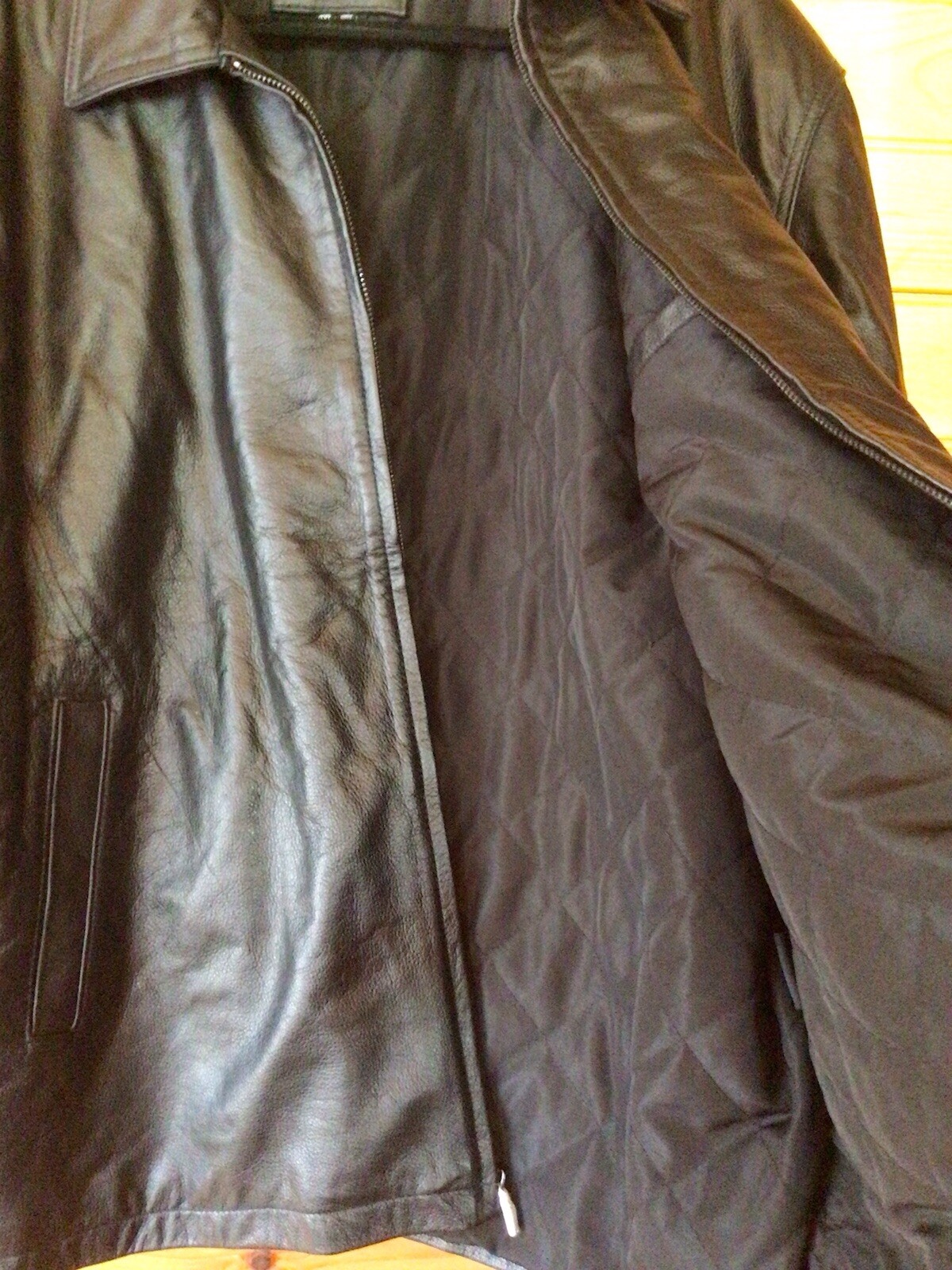 Vintage JC Penney Motorcycle Men’s Leather Jacket Flight Bomber Coat ...