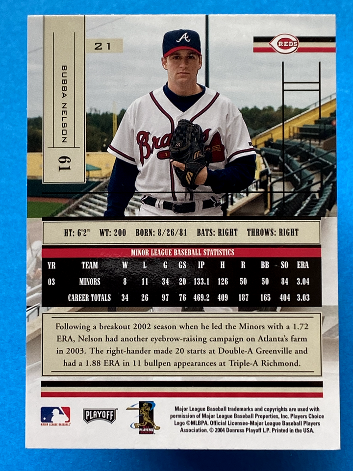 2004 Playoff Absolute Memorabilia Bubba Nelson #21 | eBay